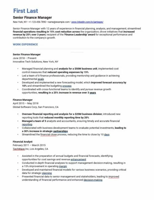 Boost Your Job Search with free resume templates word download
